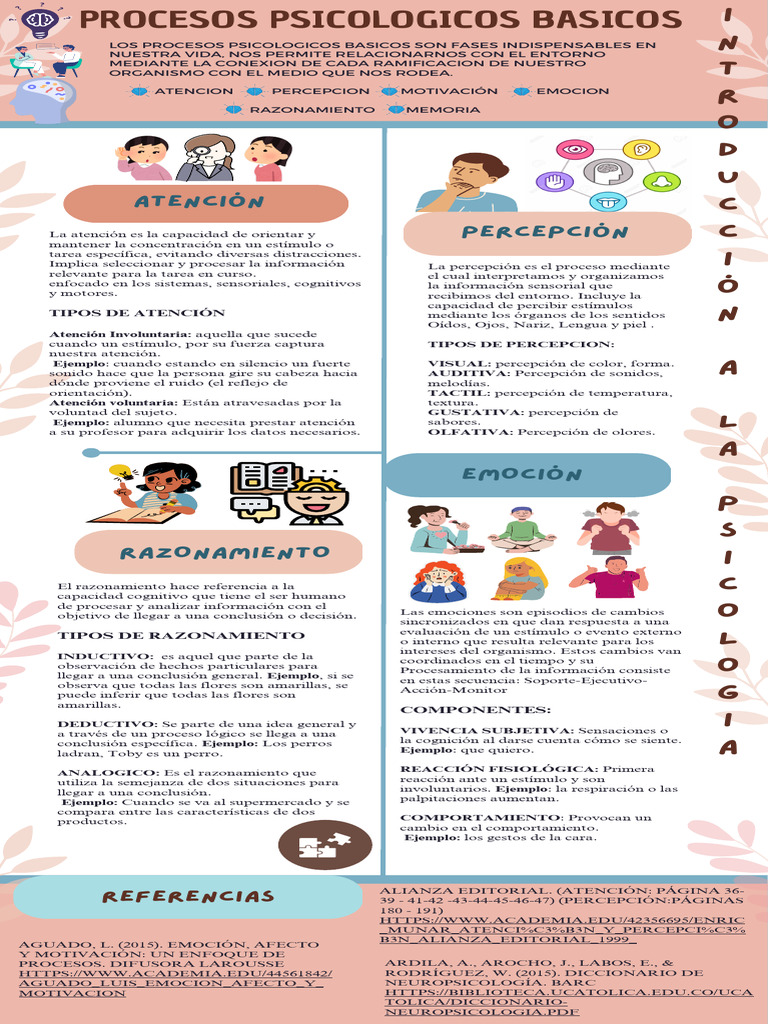Infografía Procesos Psicologicos Basicos | PDF
