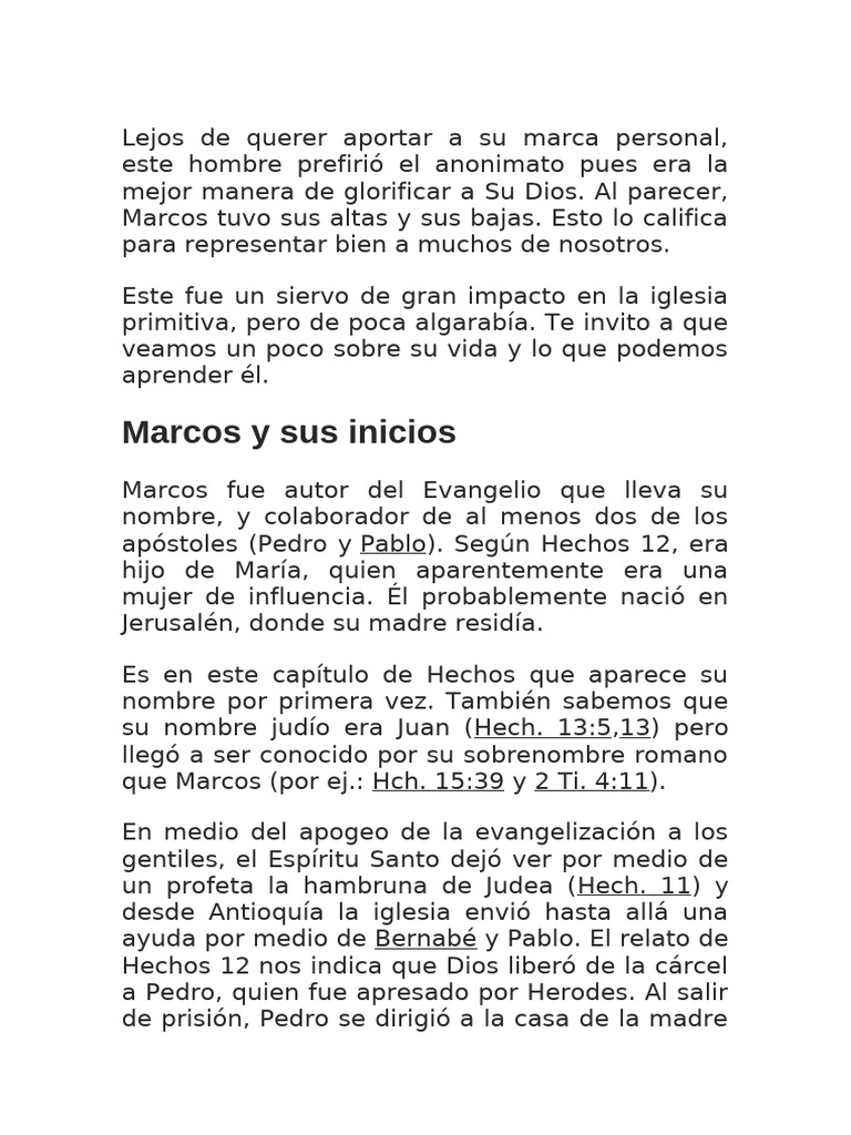 INTRO DE MARCOS | PDF