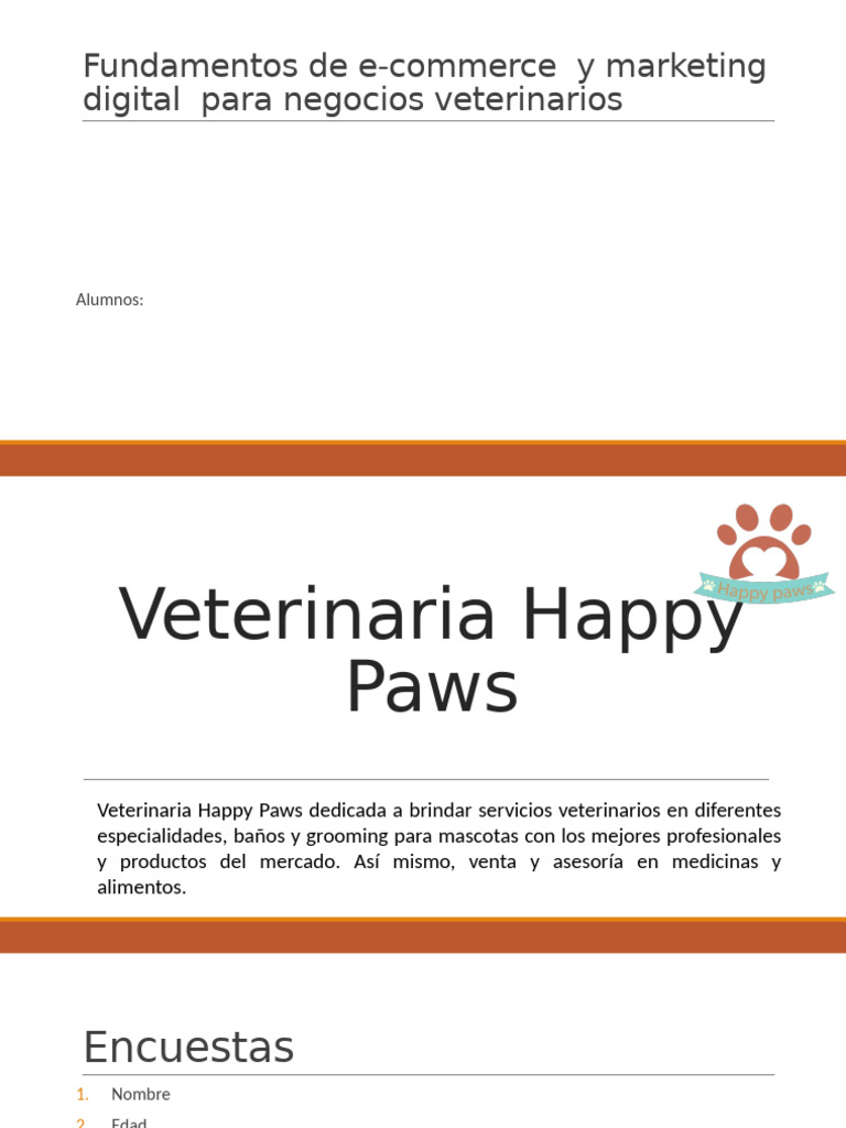 Veterinaria Happy Paws | PDF