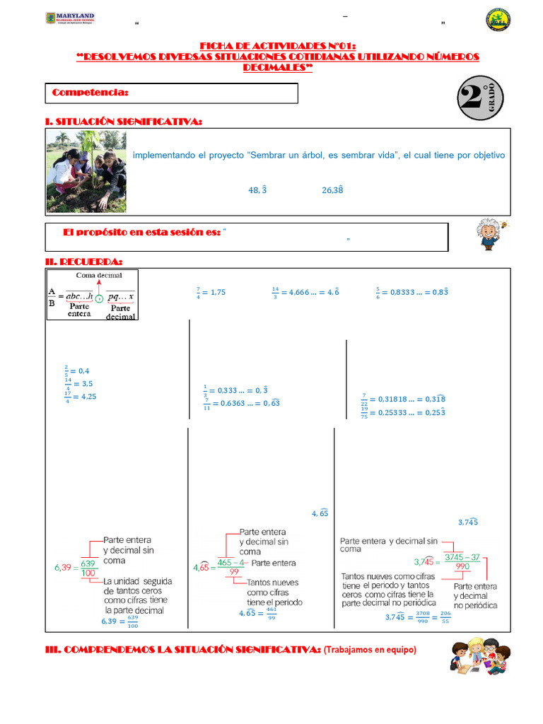 Ficha de Matematica | PDF