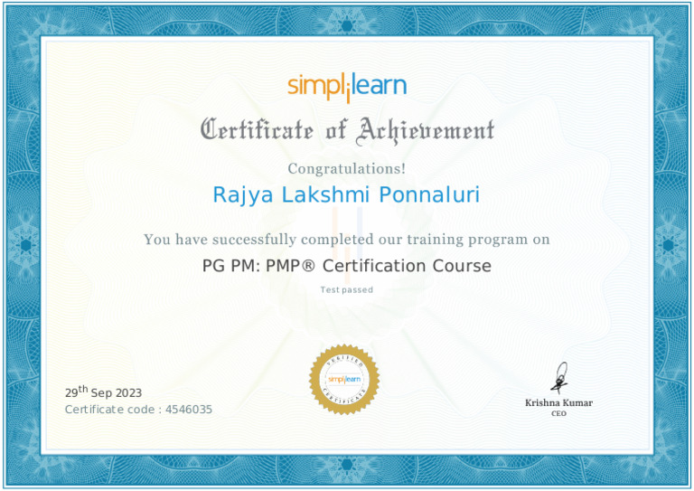 PMP Course | PDF