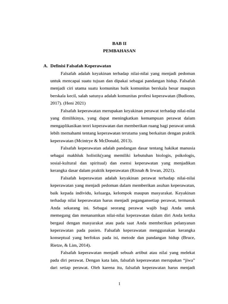 Falsafah Dan Teori Keperawatan 4 | PDF