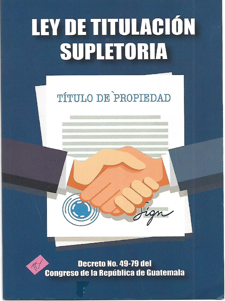 Ley Titulación Supletoria | PDF
