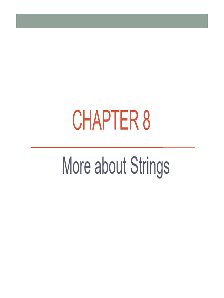 Chapter 8 | PDF