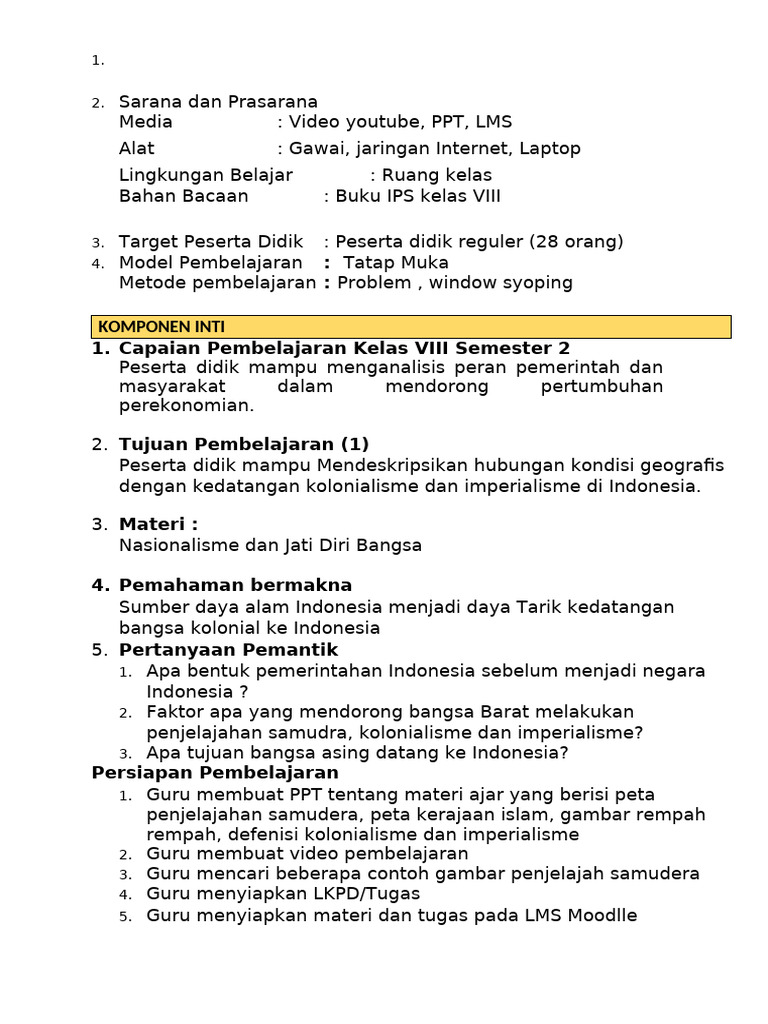 Modul Ajar 1 SMT 2 | PDF