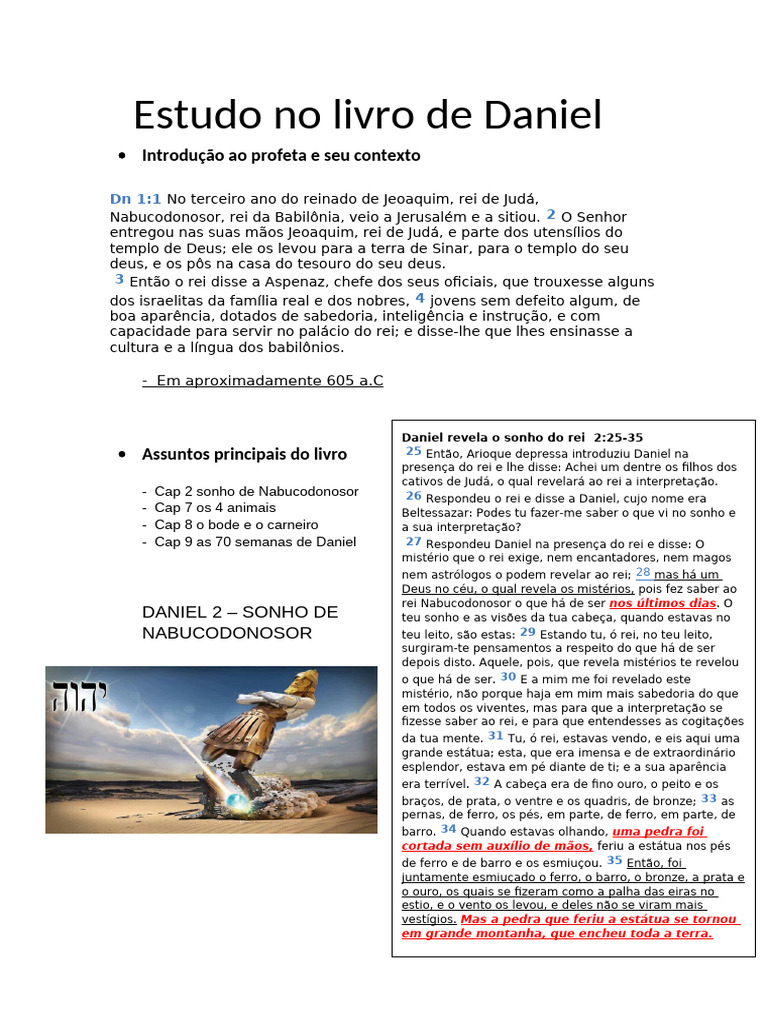 Estudo No Livro De Daniel Pdf