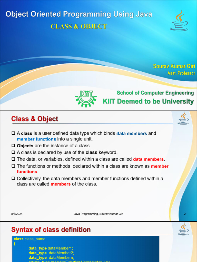 Ch5 Class-Object | PDF