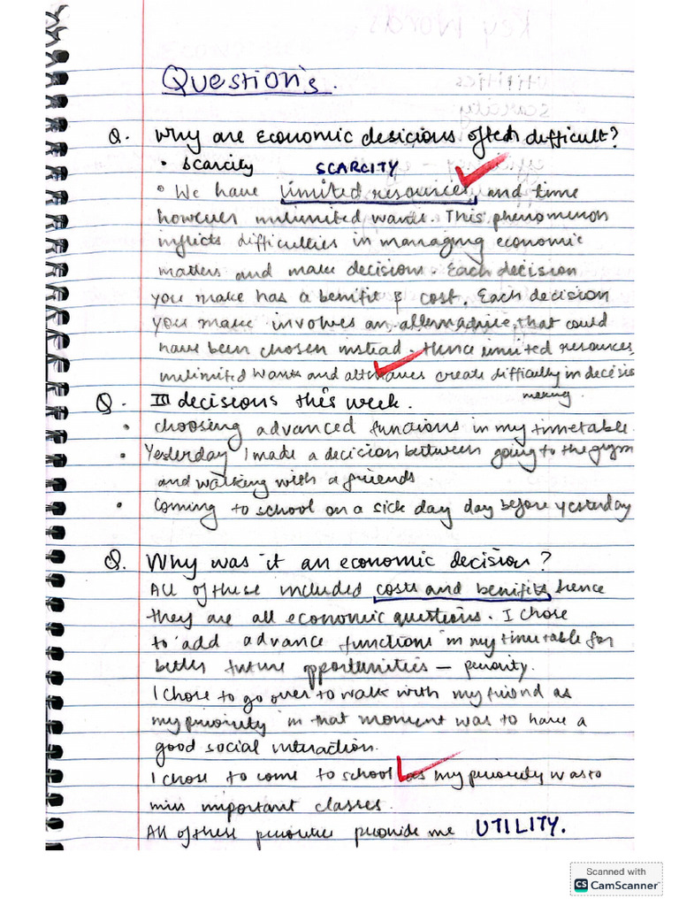 Econ Reflection Qs | PDF