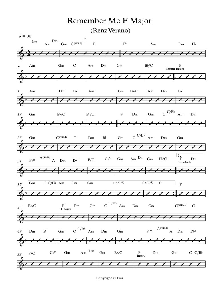 Remember Me (Renz Verano) F | PDF