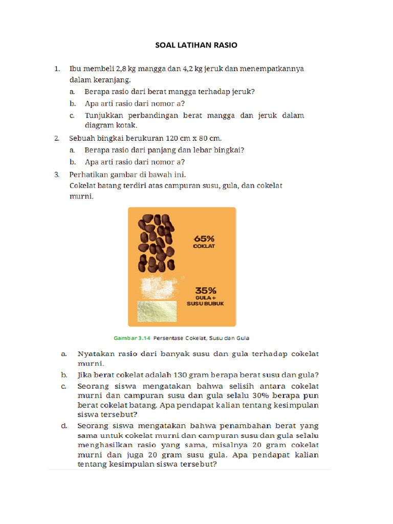 Soal Latihan Rasio | PDF