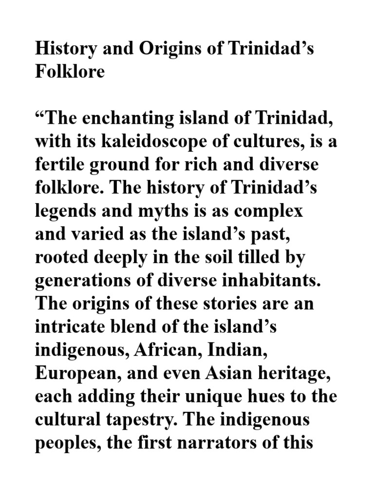 Trinidad and Tobago Book One | PDF