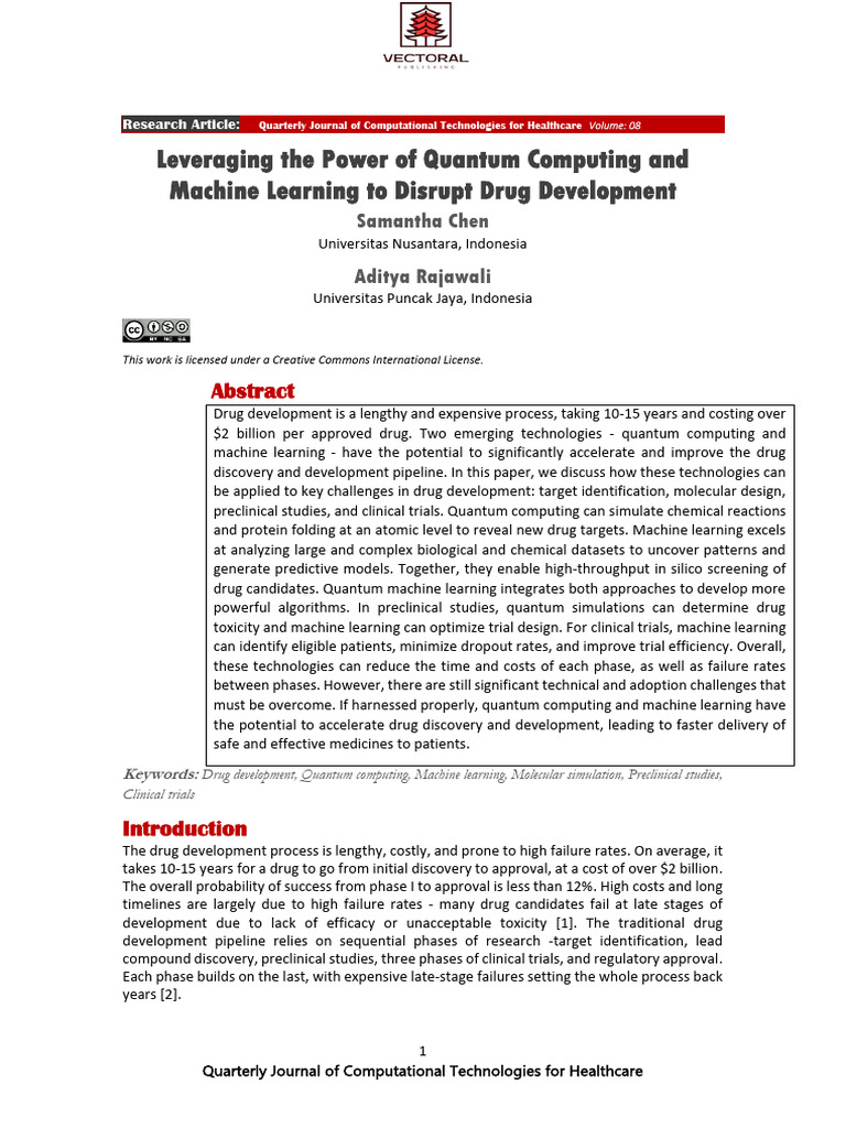 Leveraging The Power of Quantum Computing and Machine Learning To ...