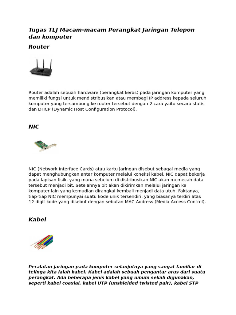 Tugas TLJ Fajar - Albi XI TKJ 1 | PDF