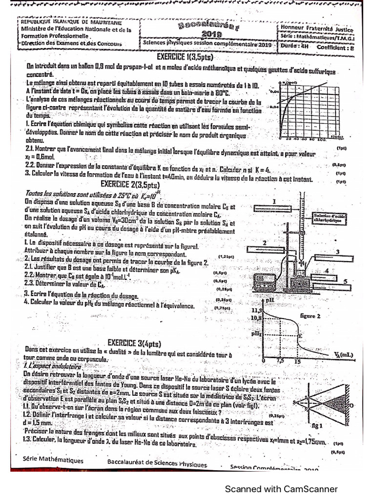 Bac C 2019 PC SC | PDF
