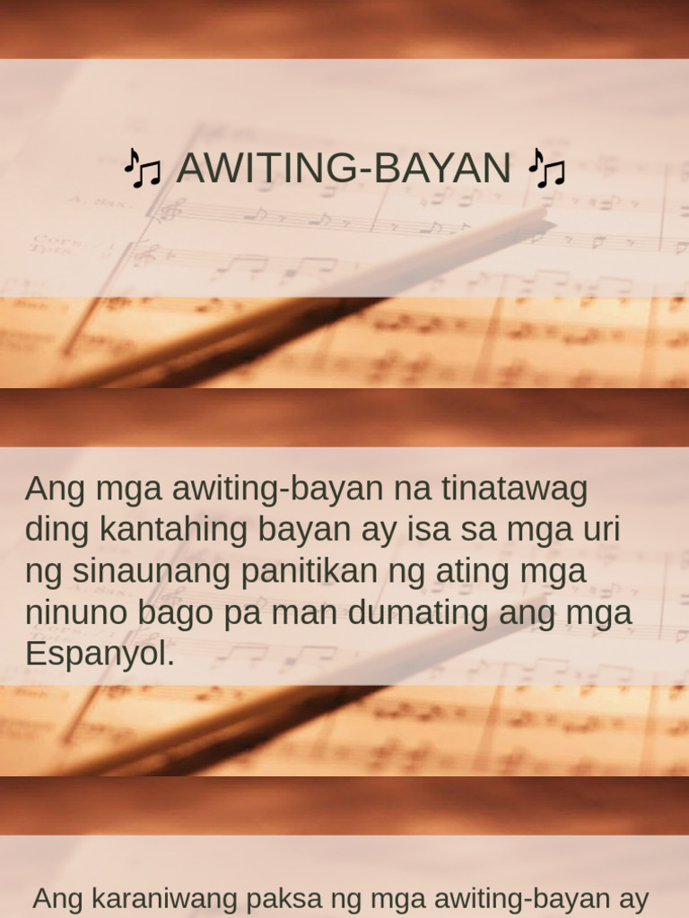 Awiting Bayan | PDF