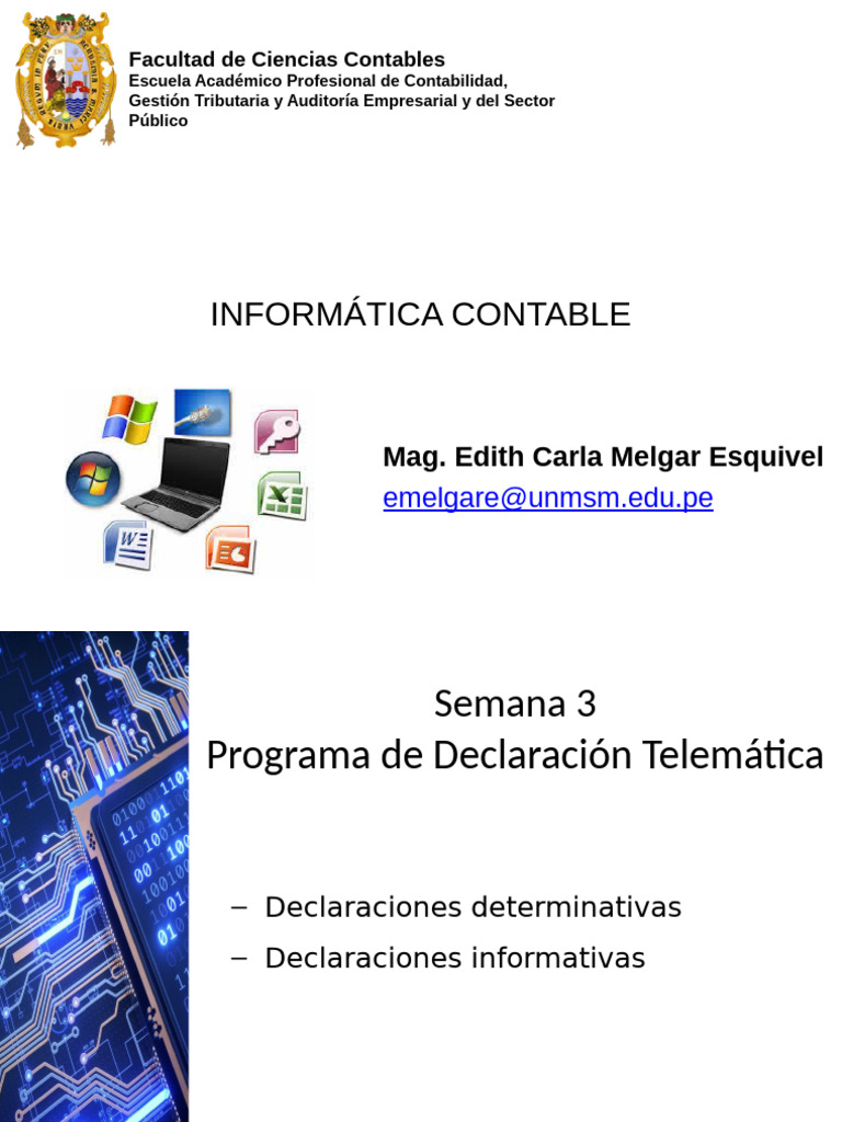 03.semana 3 - Programa de Declaración Telemática | PDF
