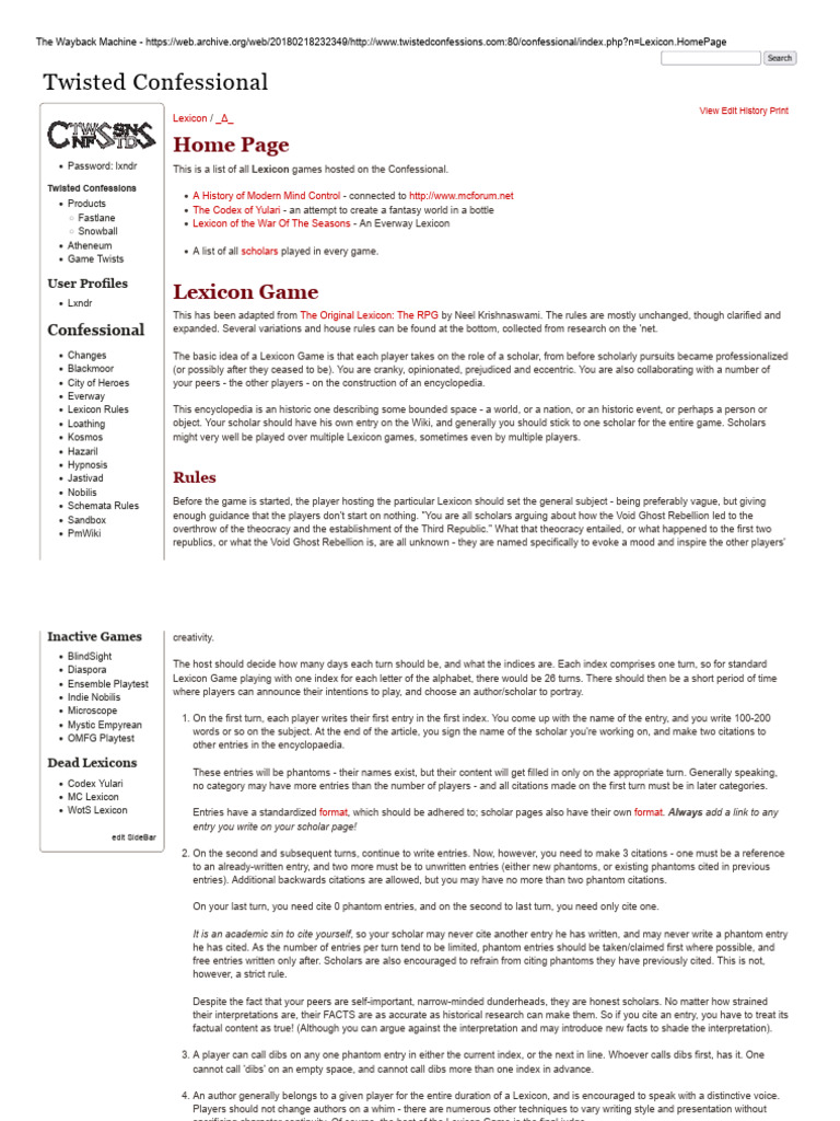 Twisted Confessional Lexicon | PDF | Citation