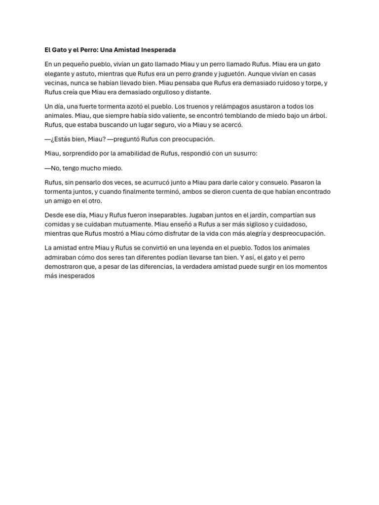 El Gato y El Perro | PDF