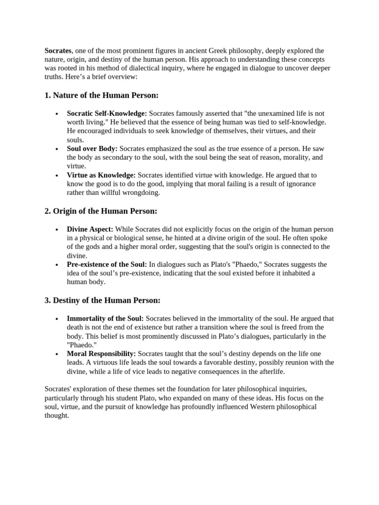 Origin and Nature of Human | PDF