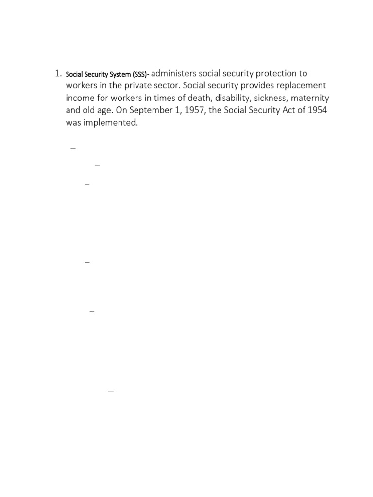 SSS Law Summary | PDF