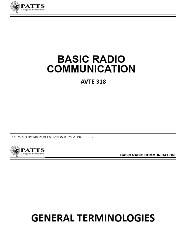 Basic Radio Communication | PDF