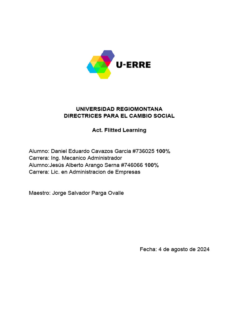 Act. Flitted Learning | PDF