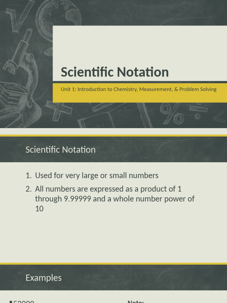 Scientific Notation | PDF