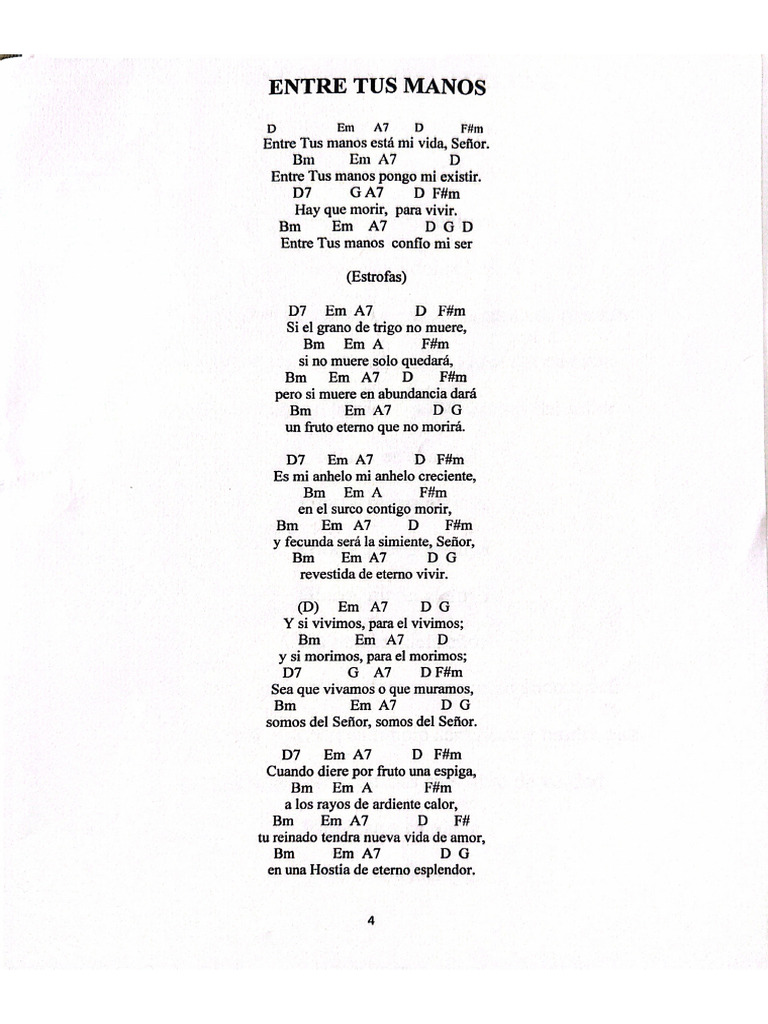 Entre Tus Manos | PDF