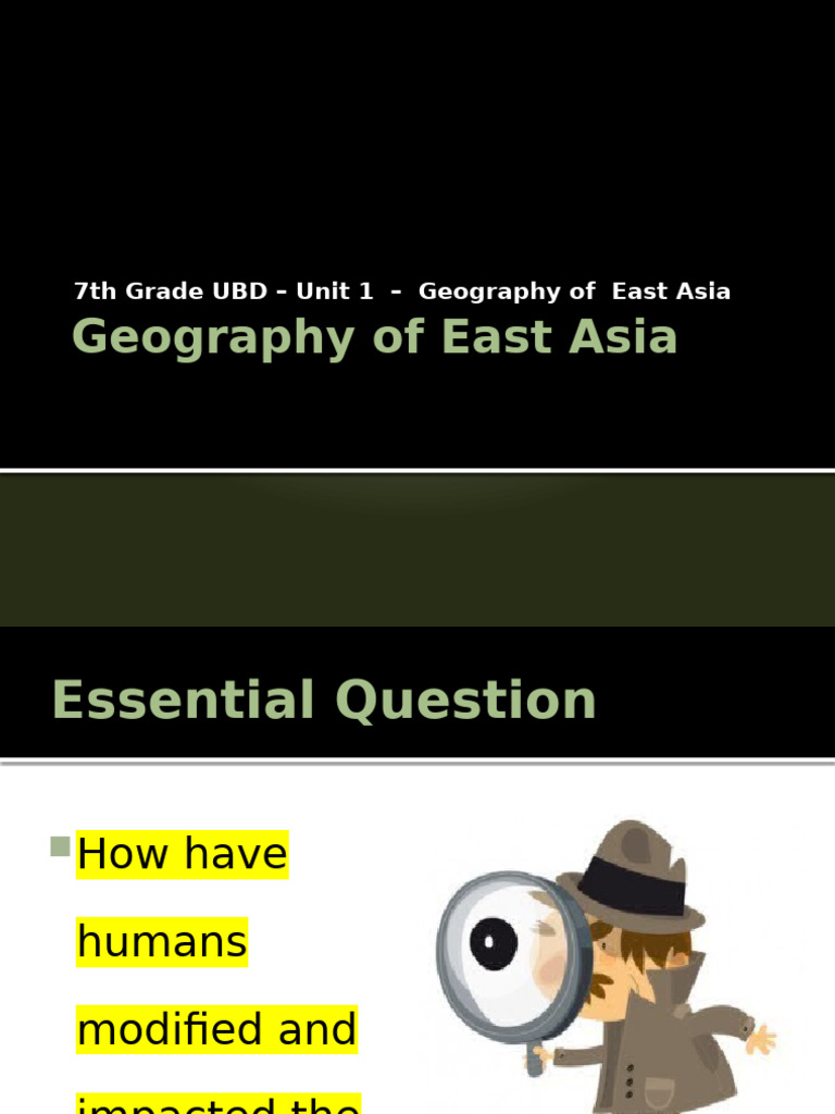 1.8 Geography of East Asia Presentation | PDF