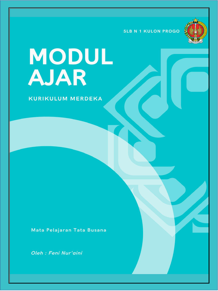 modul ajar tata busana | PDF