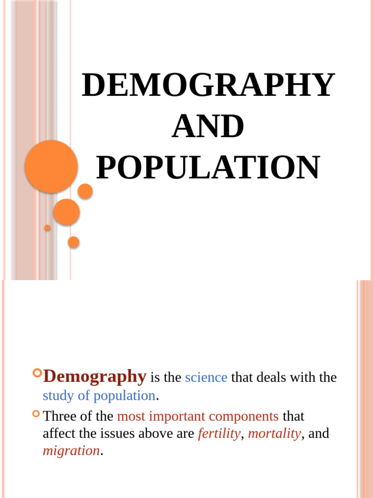 Lecture 10 Demography and Population | PDF