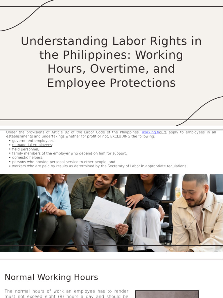 Slidesgo Understanding Labor Rights in The Philippines Working Hours ...