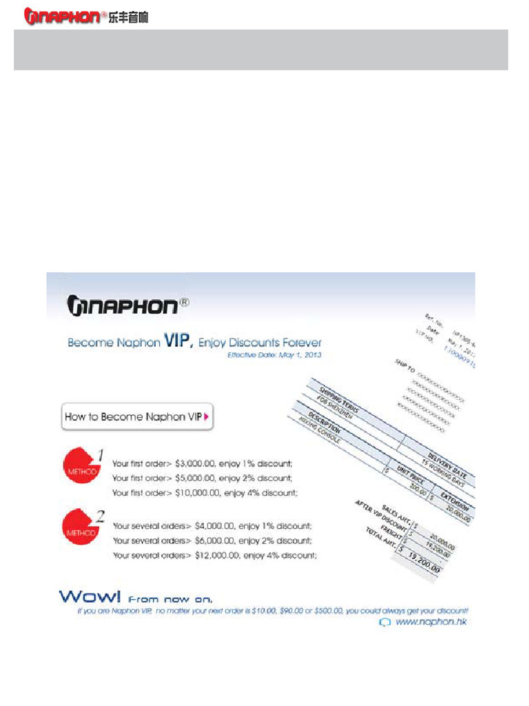 2023naphon Audio and Powered Mixers | PDF