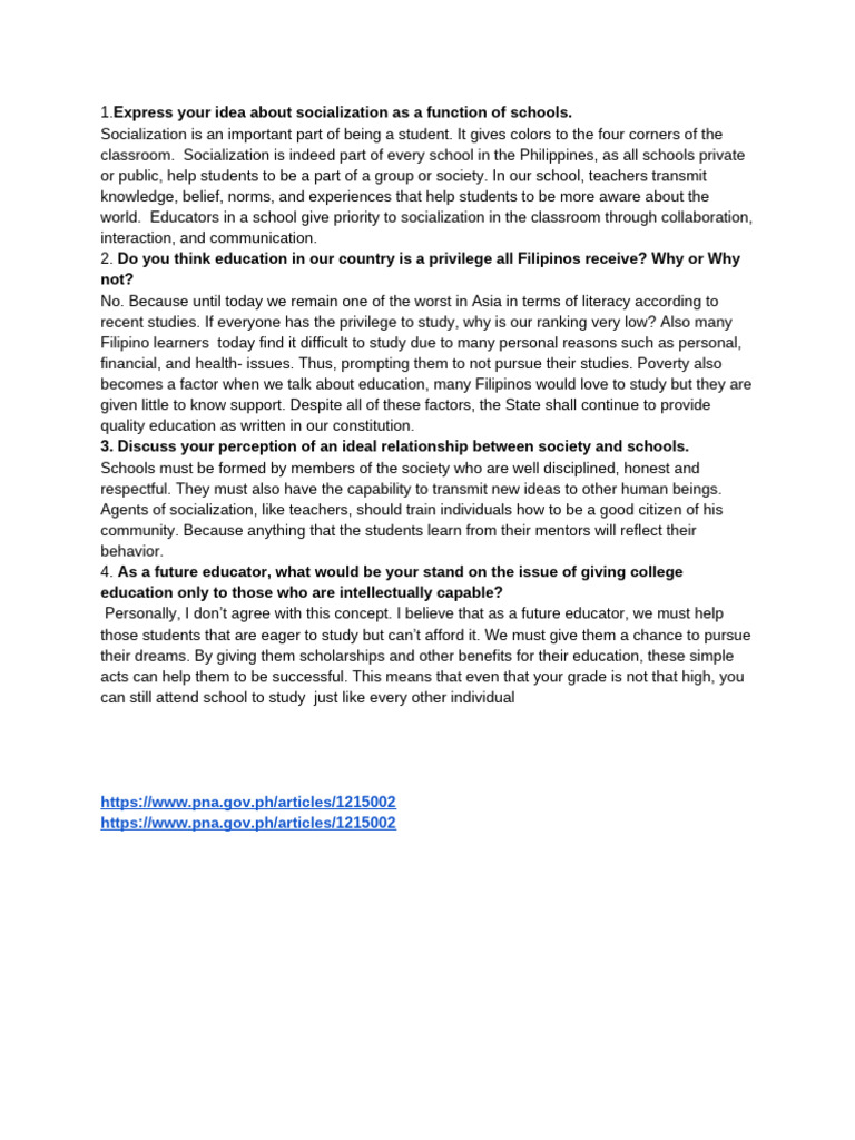 PROFED Assignment | PDF