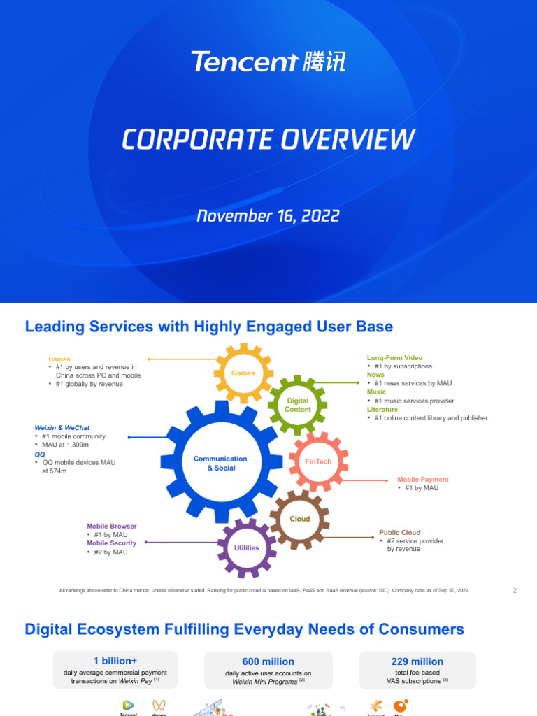 Tencent Company Overview | PDF