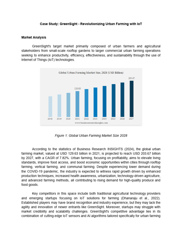 Case Study_ GreenSight - Revolutionizing Urban Farming With IoT | PDF