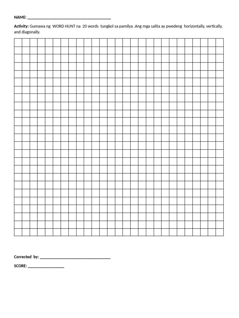 Word Hunt | PDF | Career & Growth | Social Science