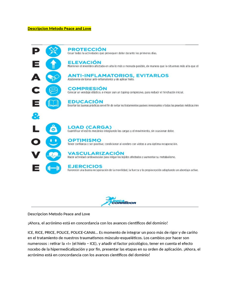 Descripcion Metodo Peace and Love | PDF