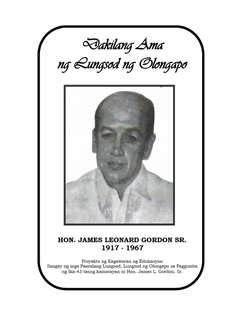 Dakilang Ama NG Lungsod NG Olongapo - 01 | PDF