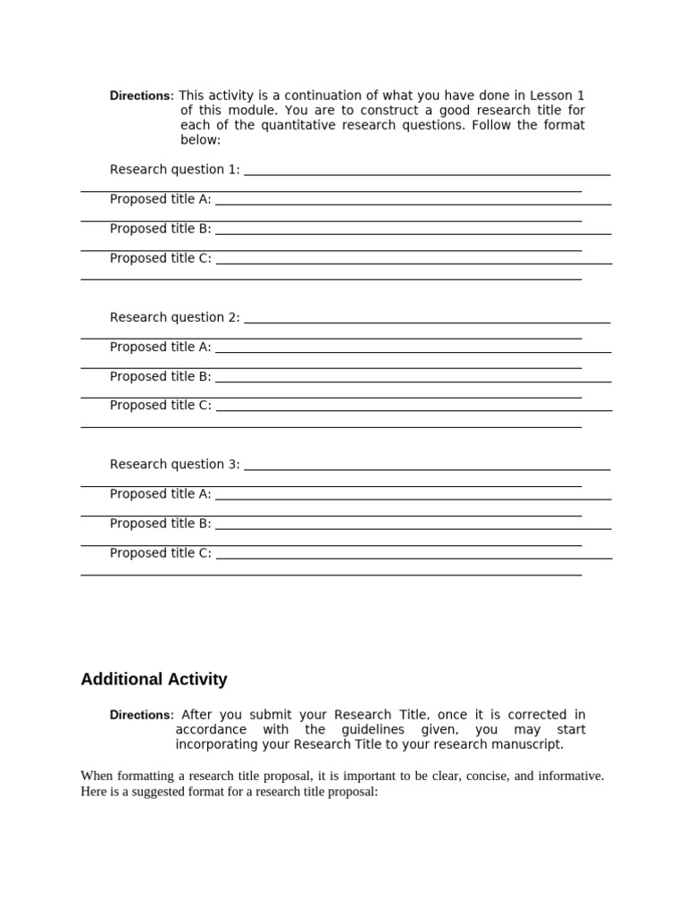 PR2 Activity Sept 9 2024 | PDF | Career & Growth