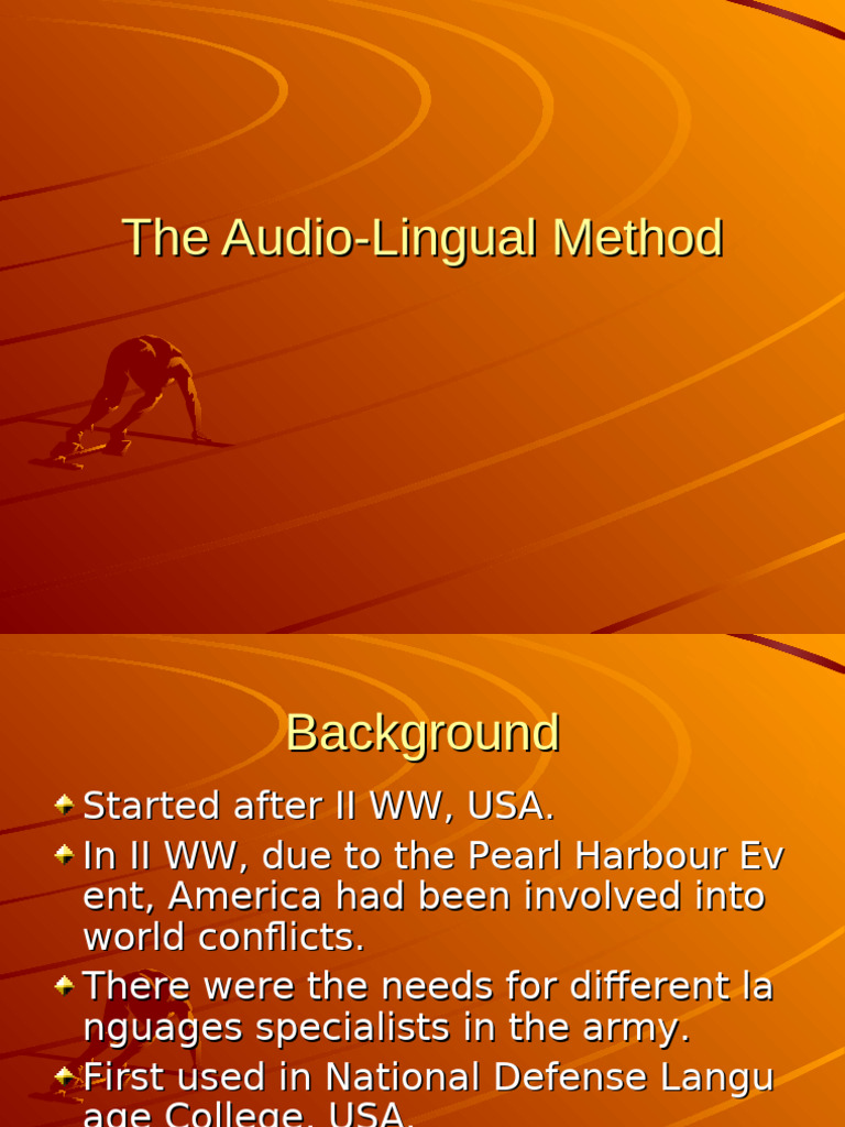 The Audio-Lingual Method | PDF