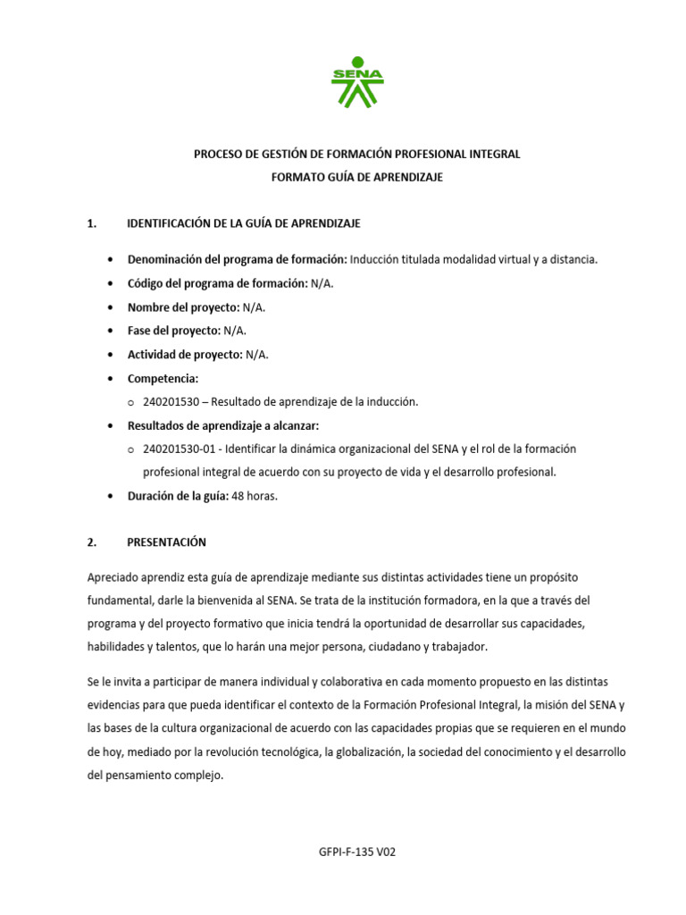 Guia Aprendizaje IND1 | PDF