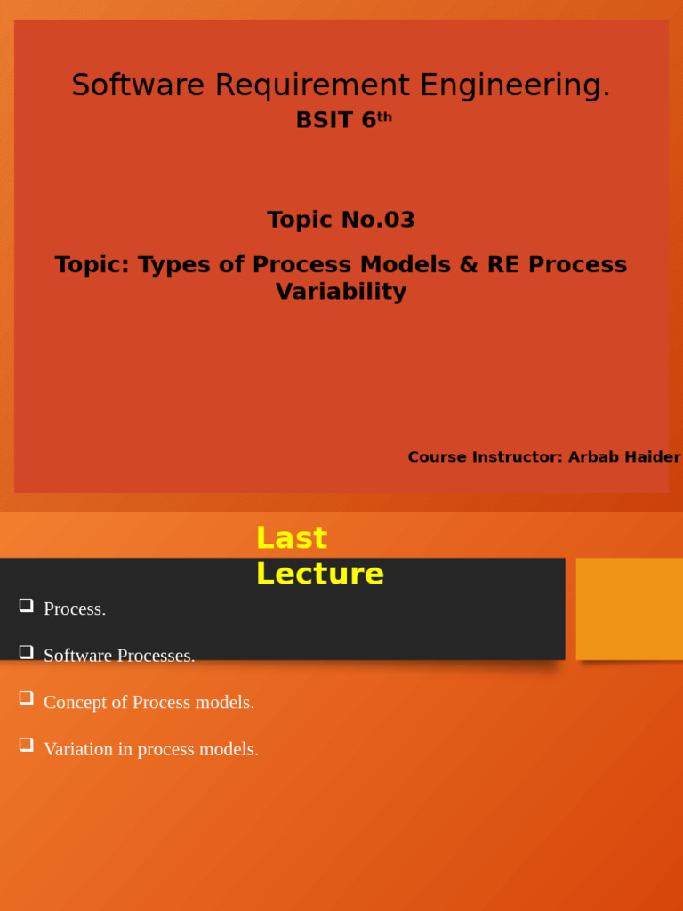 Software Process Models for BSIT Students | PDF | System | Engineering
