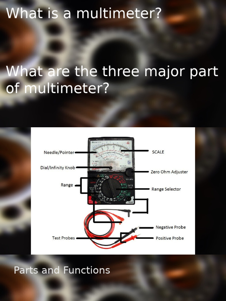 Parts of The Analog Multitester | PDF