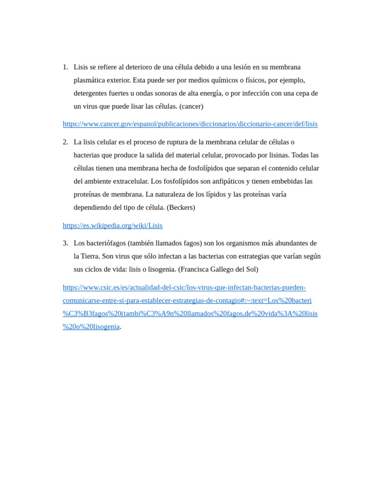 Bibliografia Lisis | PDF