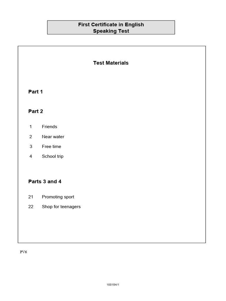 Fce Sample | PDF