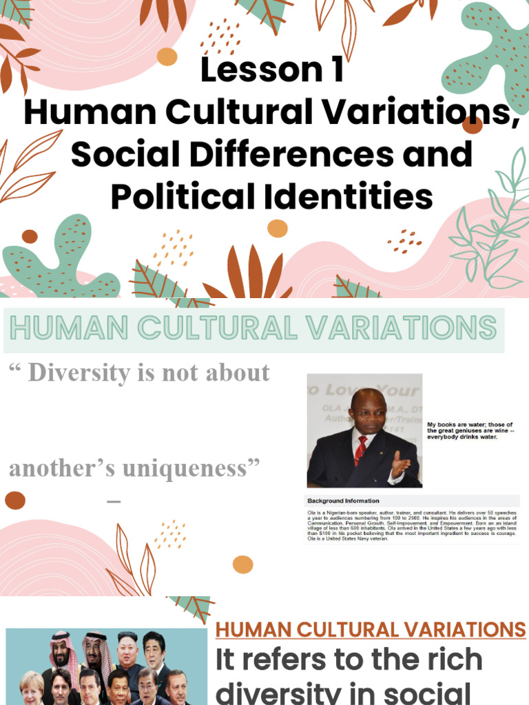 Ucsp Lesson 1 Human Cultural Variations | PDF | Abrahamic Religions ...