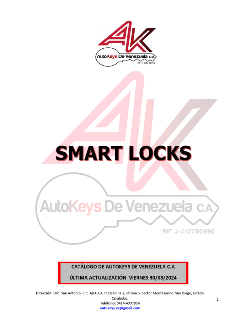 Catalogo Smart Lock 30.08.2024 | PDF