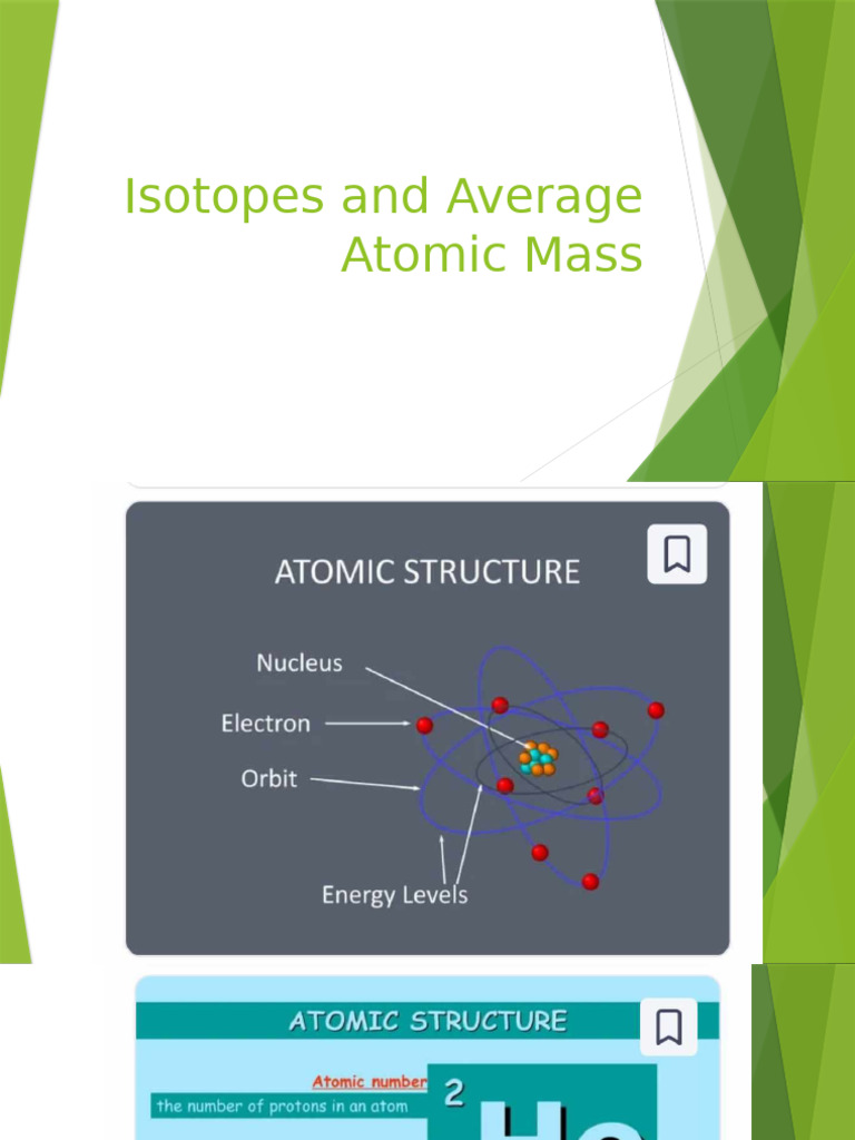 Isotopes and Average Atomic Mass | PDF