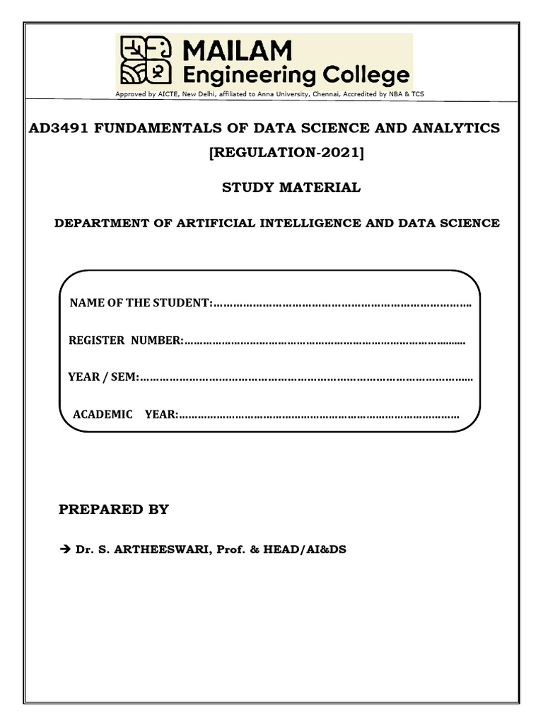 Fdsa Notes 2024 | PDF